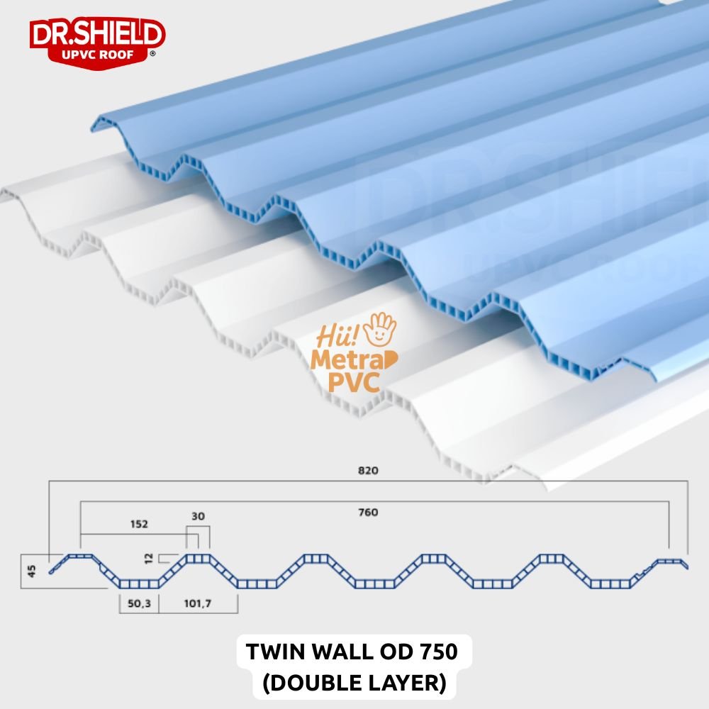 Atap UPVC DR.SHIELD - MetraPVC Lombok – Plafon PVC, Wallpanel, Lantai ...