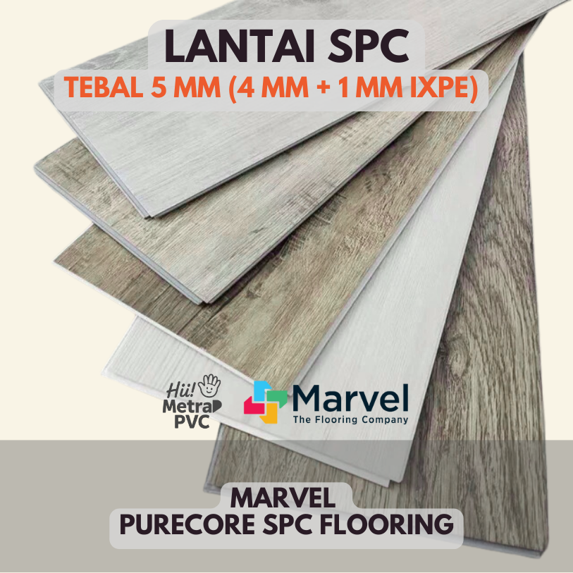 Lantai SPC Klik Marvel - Mitra PVC | MetraPVC | Toko Plafon PVC ...