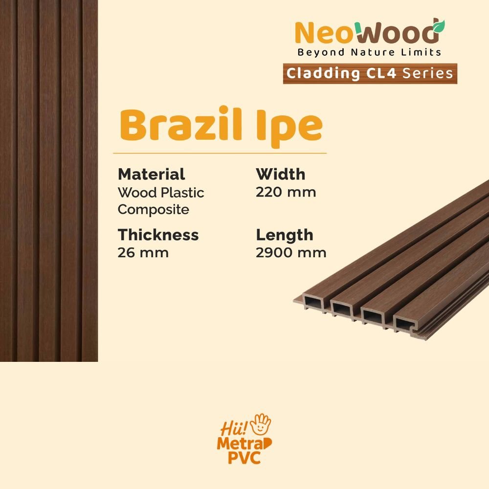 Neowood Cladding CL4 Series - Mitra PVC | MetraPVC | Toko Plafon PVC ...