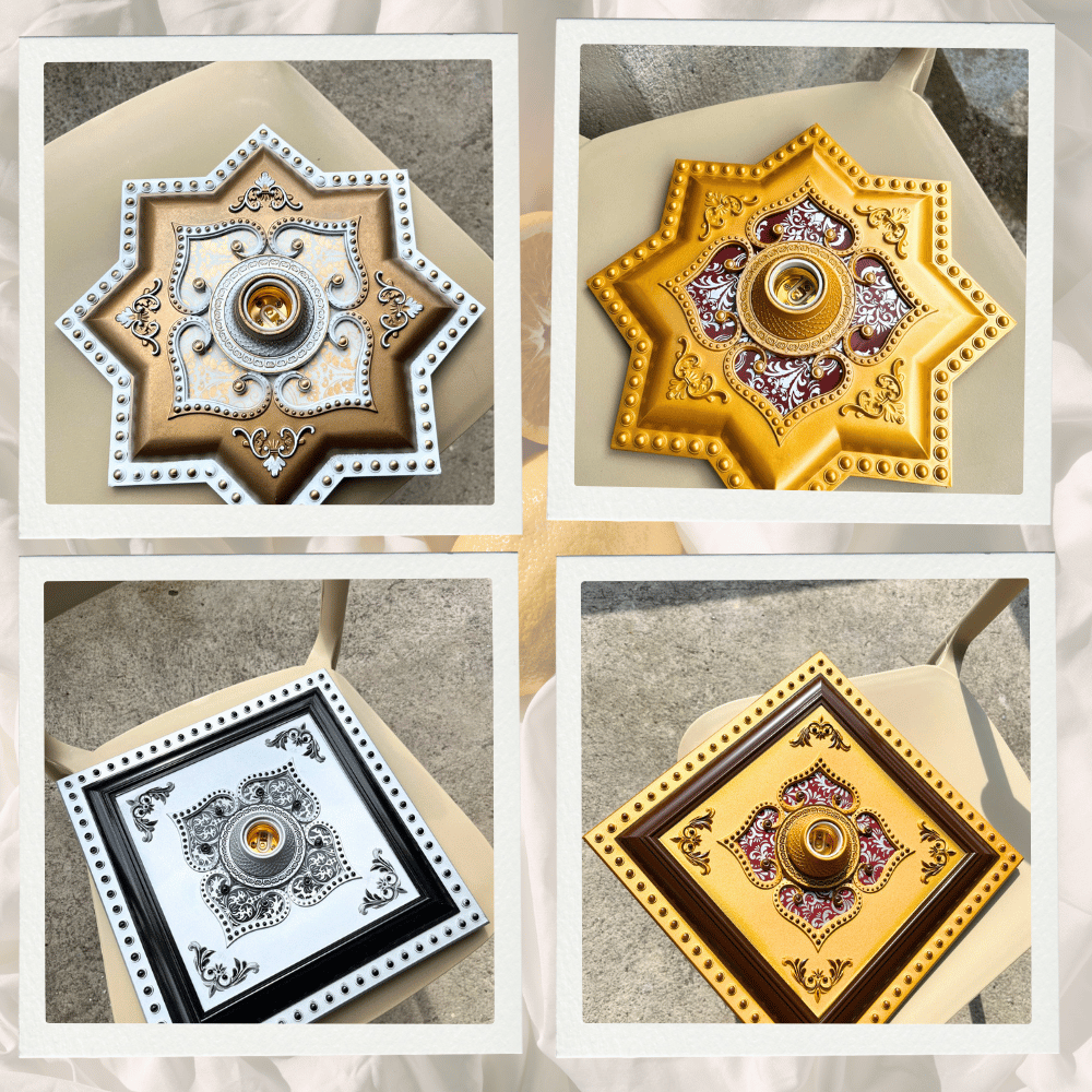 Ornamen Lampu Plafon - MetraPVC Lombok – Plafon PVC, Wallpanel, Lantai ...