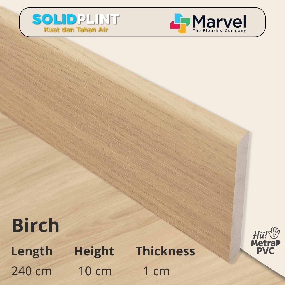 Solid Plint Marvel 10 CM - MetraPVC Lombok – Plafon PVC, Wallpanel ...