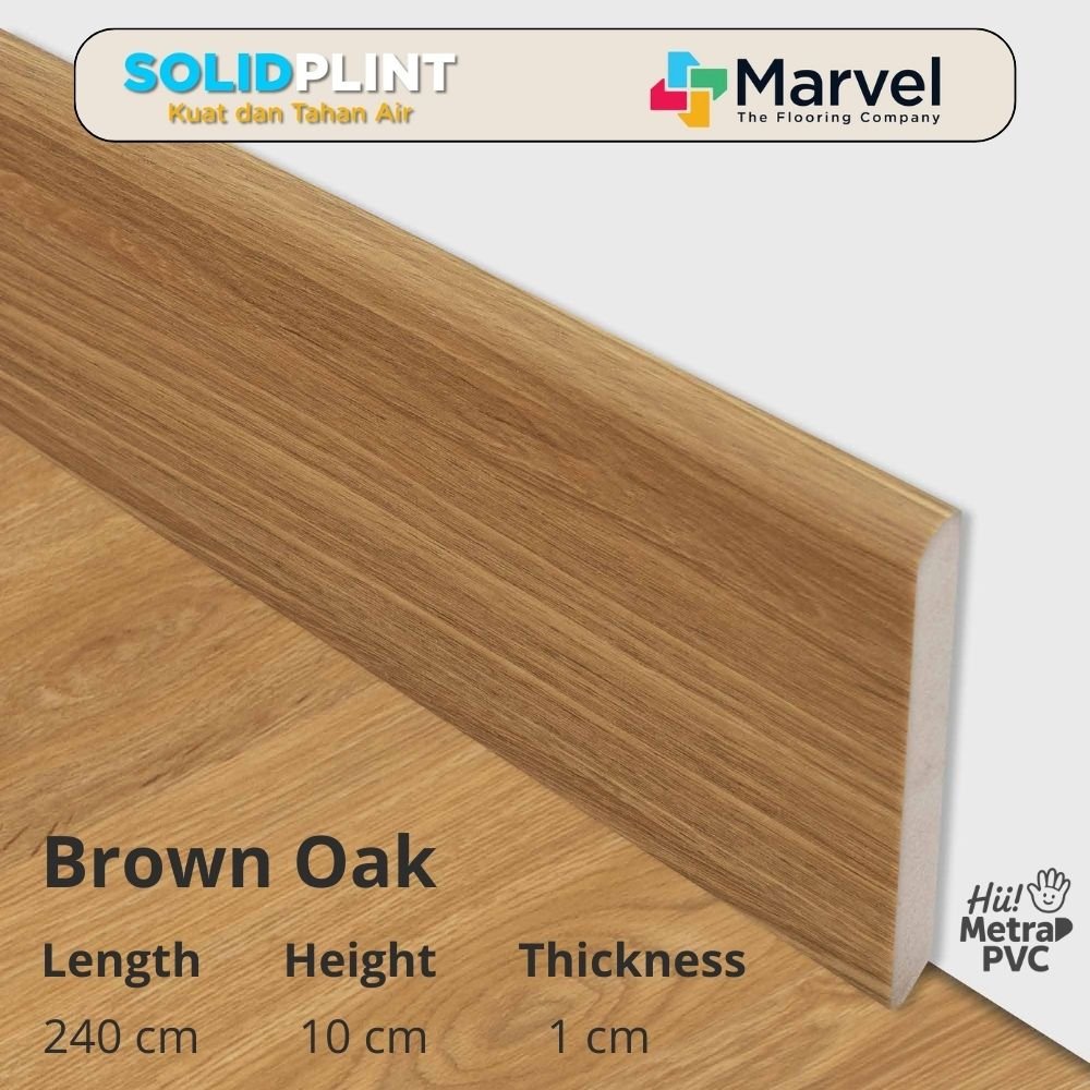 Solid Plint Marvel 10 CM - MetraPVC Lombok – Plafon PVC, Wallpanel ...