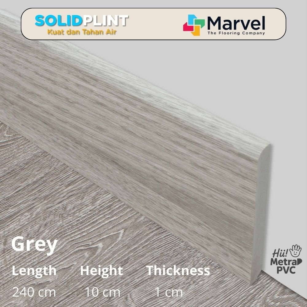 Solid Plint Marvel 10 CM - MetraPVC Lombok – Plafon PVC, Wallpanel ...
