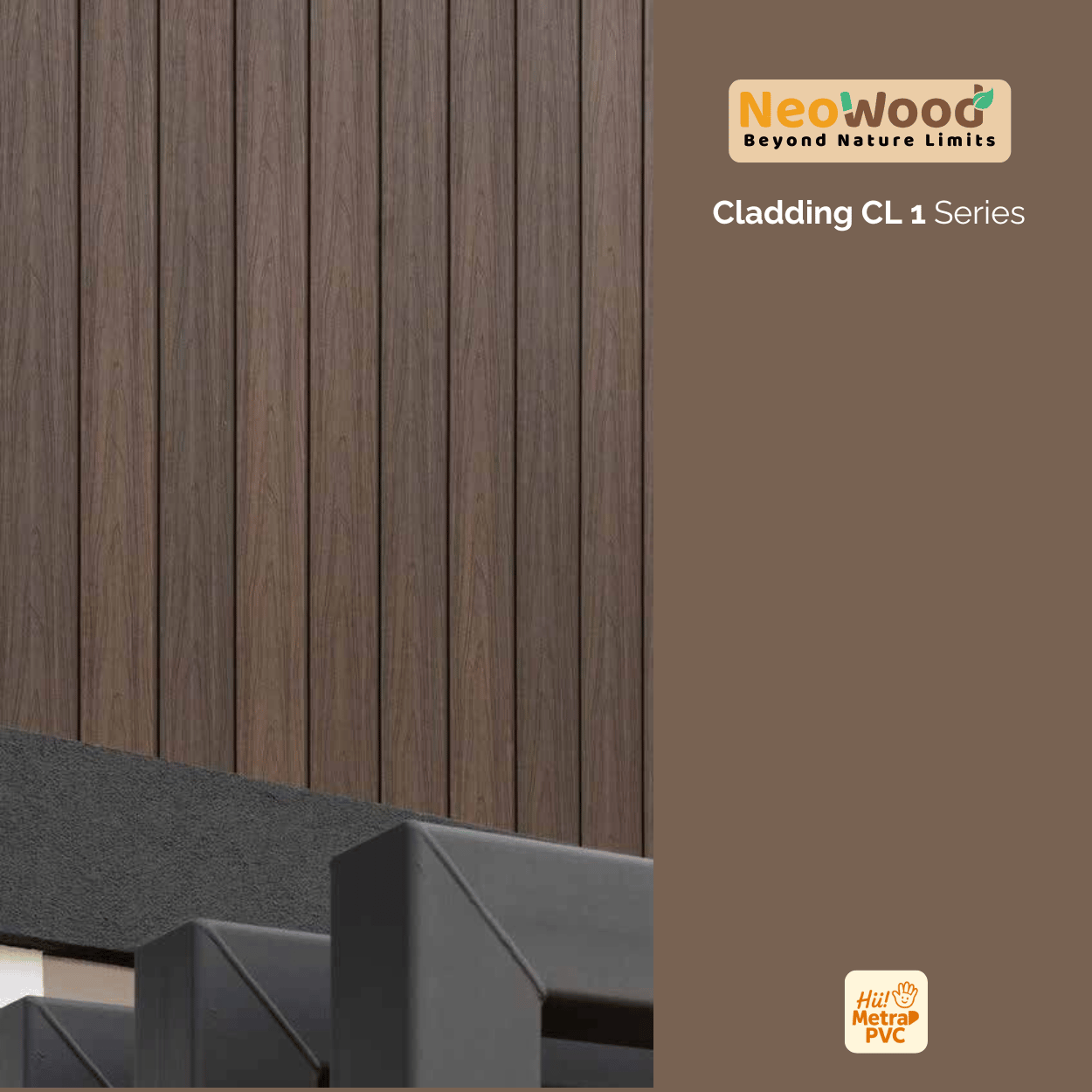 WPC Cladding CL1 Series - MetraPVC Lombok – Plafon PVC, Wallpanel ...